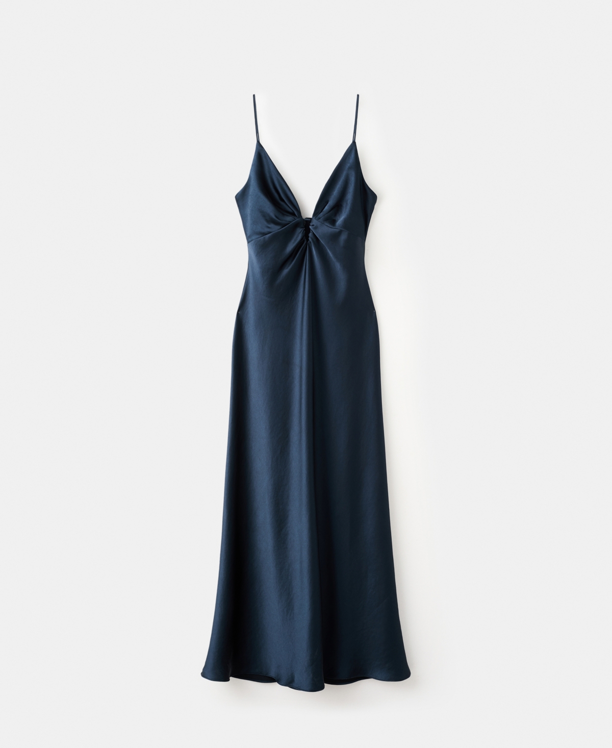 Click here for Mango Womens V-Neck Satin Dress - Night Blue prices