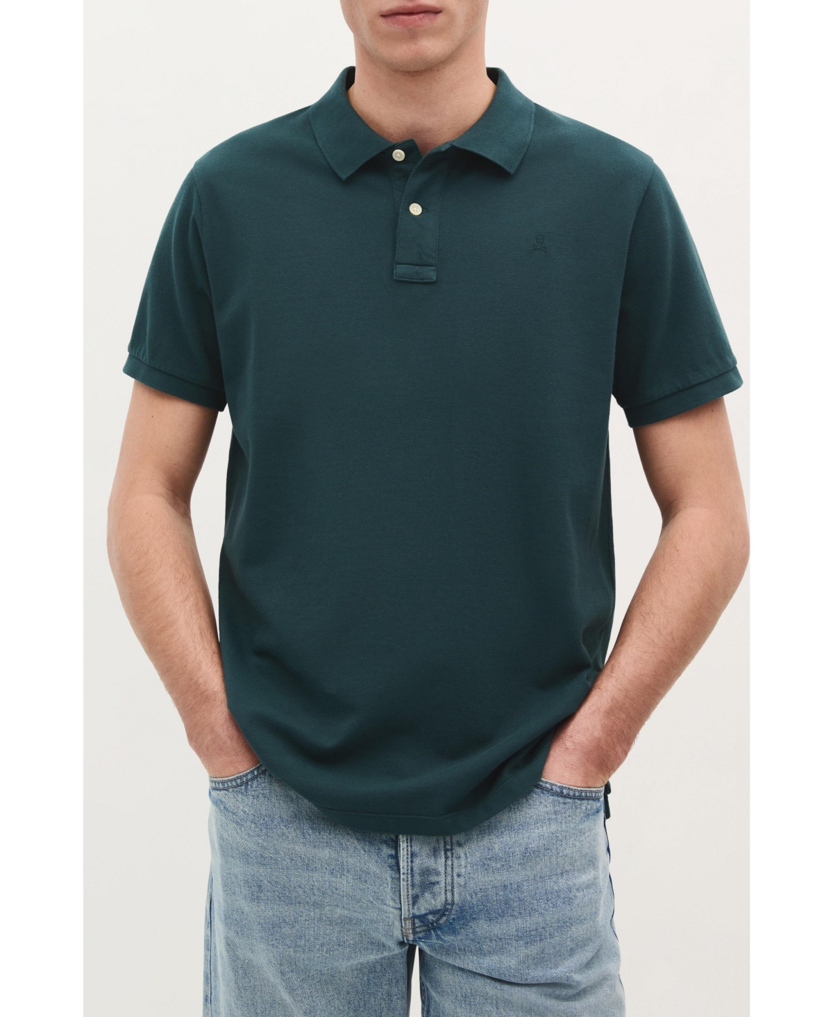 Click here for Scalpers Mens Basic Polo - Dark green prices