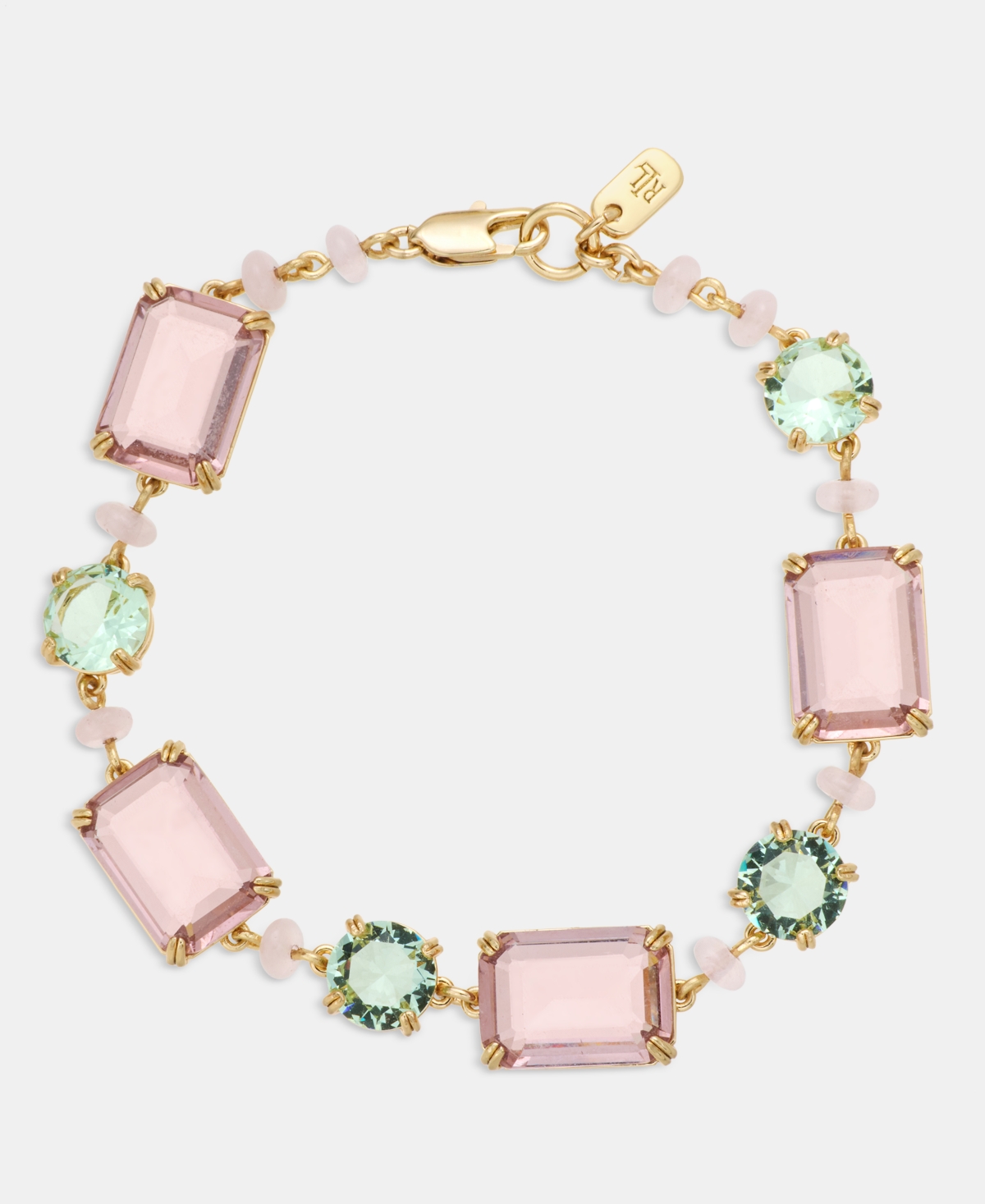 Click here for Lauren Ralph Lauren Gold-Tone Mixed Cut Stone Chai... prices