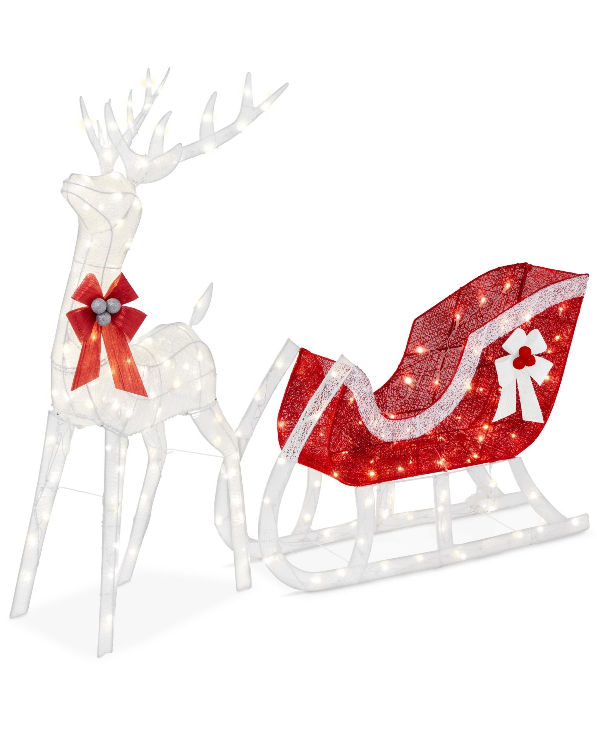 Click here for Best Choice Products Xl Lighted Christmas 5ft Rein... prices