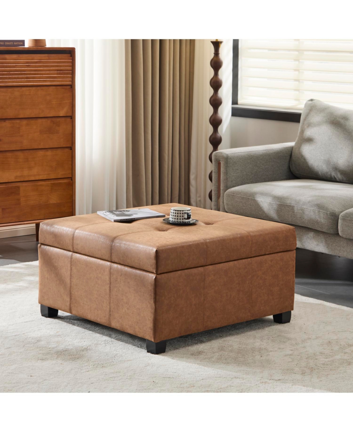Click here for Streamdale Furniture Streamdale 35 Square Brown Fa... prices