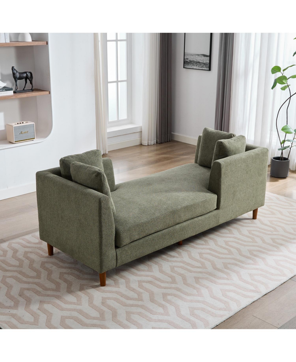 Click here for Streamdale Double-Sided Chenille Chaise Lounge Sle... prices