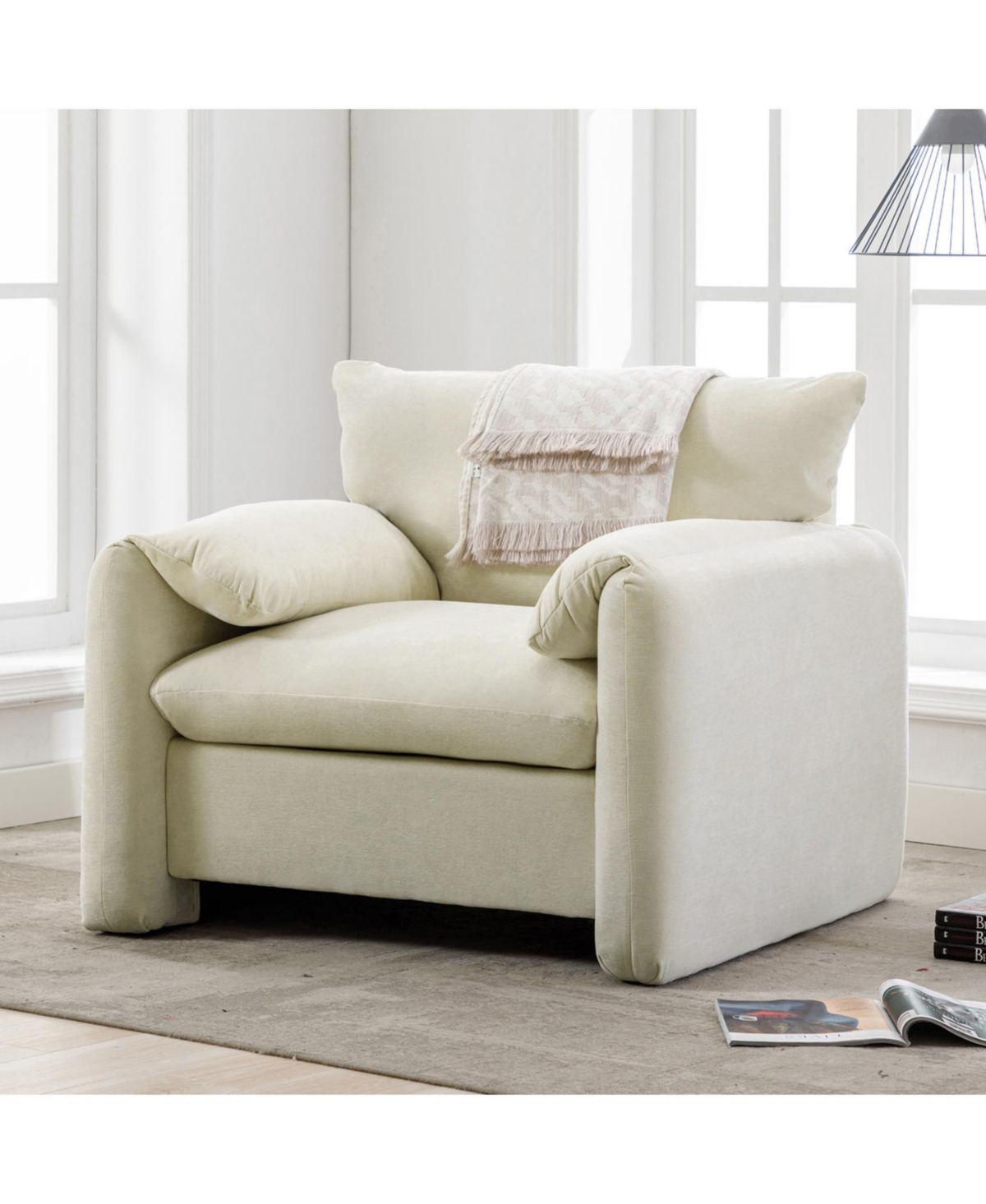 Click here for Streamdale Furniture Modern Chenille Oversized Arm... prices