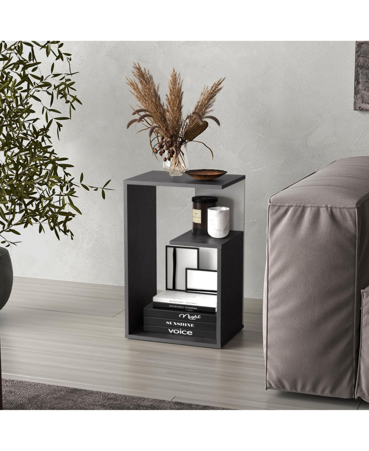 Click here for Lovmor Everet 25" High 3-Tier Open Shelf Side... prices