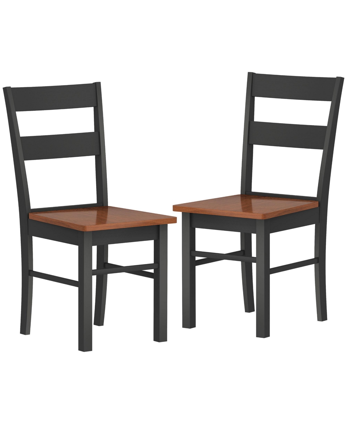 Click here for Homcom Farmhouse Armless Dining Chairs  Set of 2 w... prices