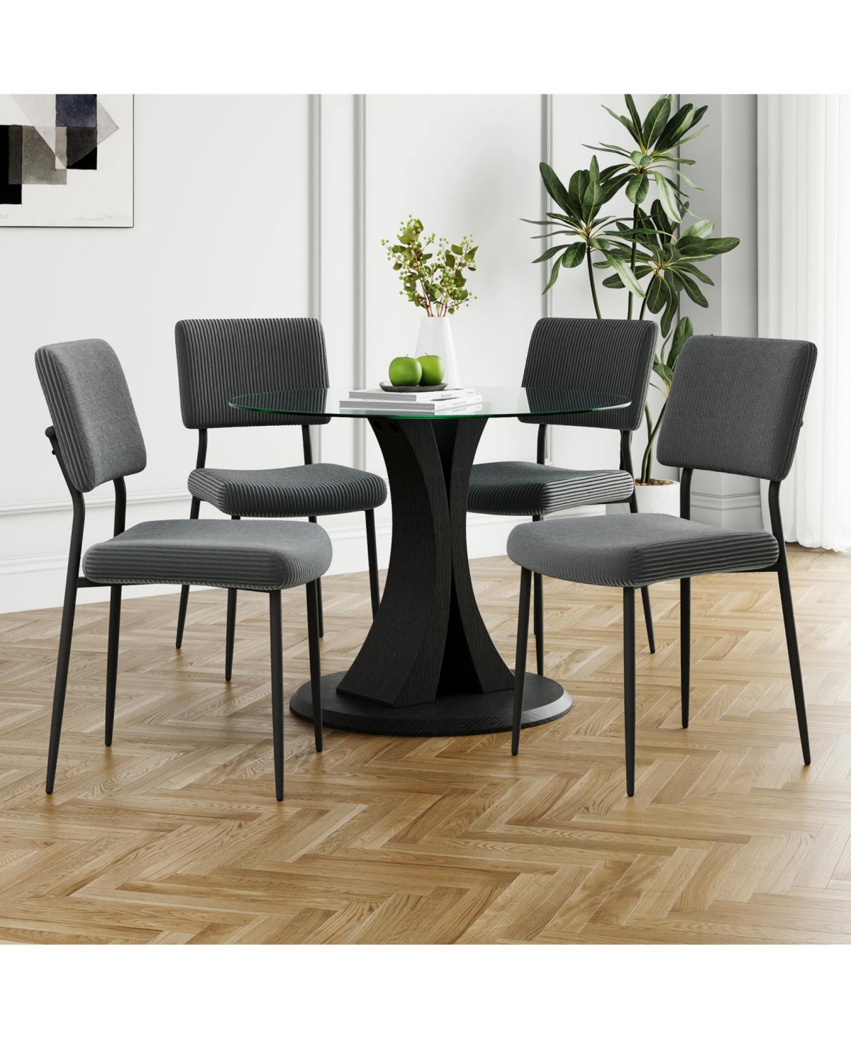 Click here for Streamdale Furniture Glass Round Table & 4 Chairs... prices