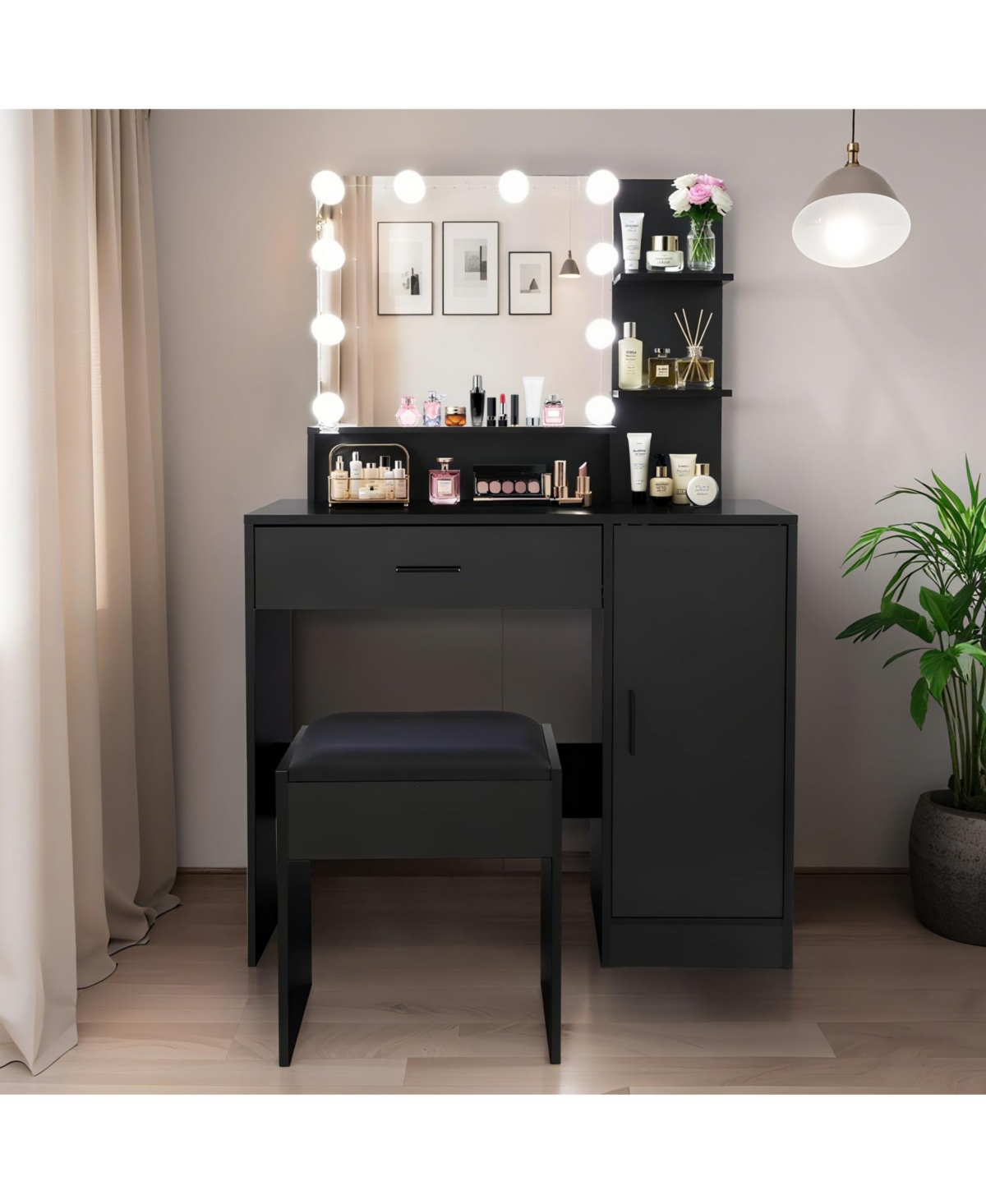 Click here for Streamdale Furniture Vanity Desk with Mirror & Lig... prices