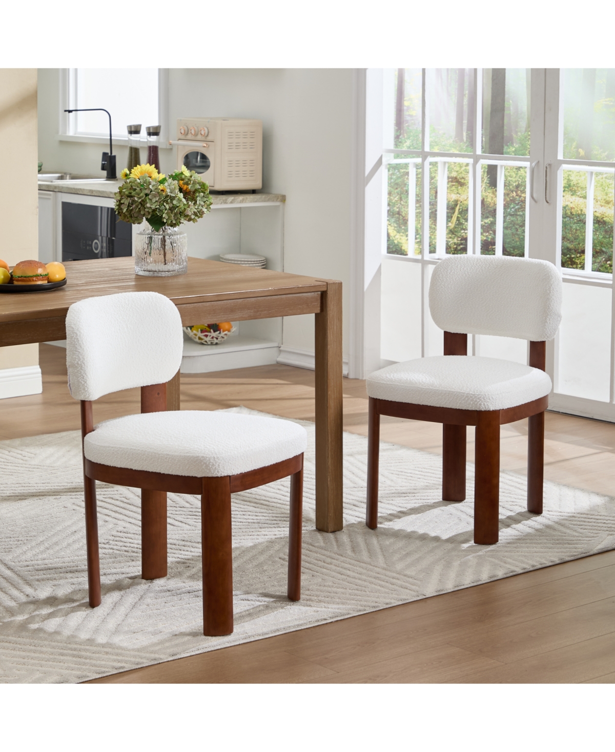 Click here for Streamdale Farmhouse Wooden Dining Chairs Set of 2... prices