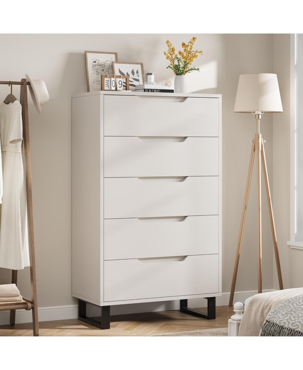 Click here for gaomon 5 Drawer Tall Dresser for Bedroom  50"... prices