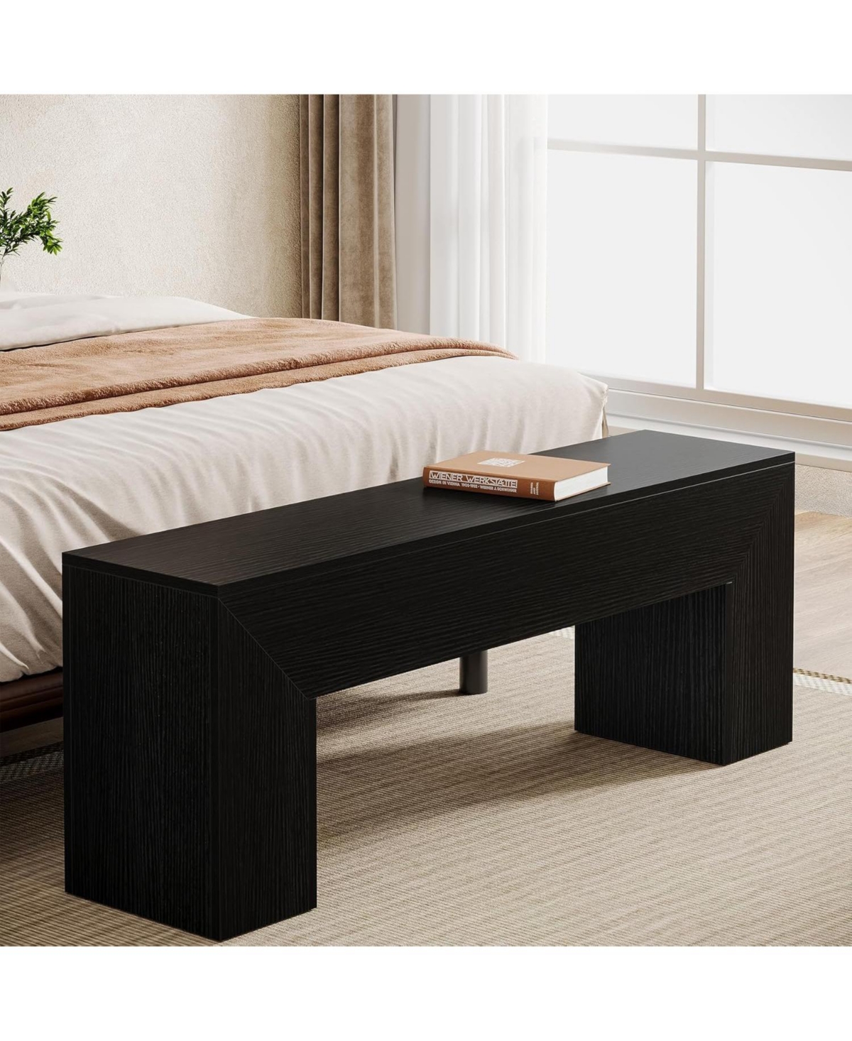 Click here for Tribesigns 47 Wooden Entryway Bench  Farmhouse Ent... prices