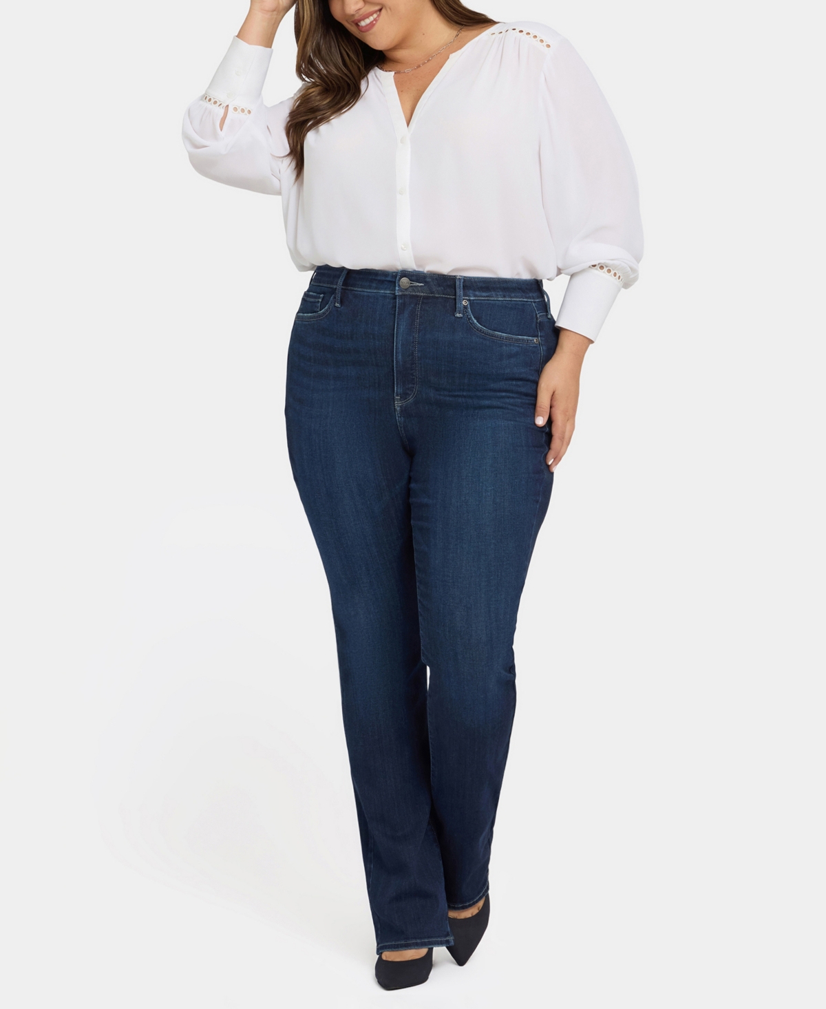 Click here for Nydj Plus Size Billie Mini Bootcut Jeans - Ink Sky... prices