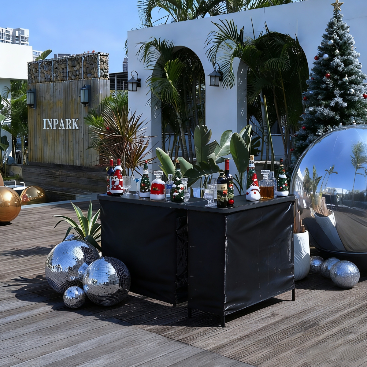 Click here for InstaHibit Ez Go 2-Pc Portable Bar Table with Carr... prices