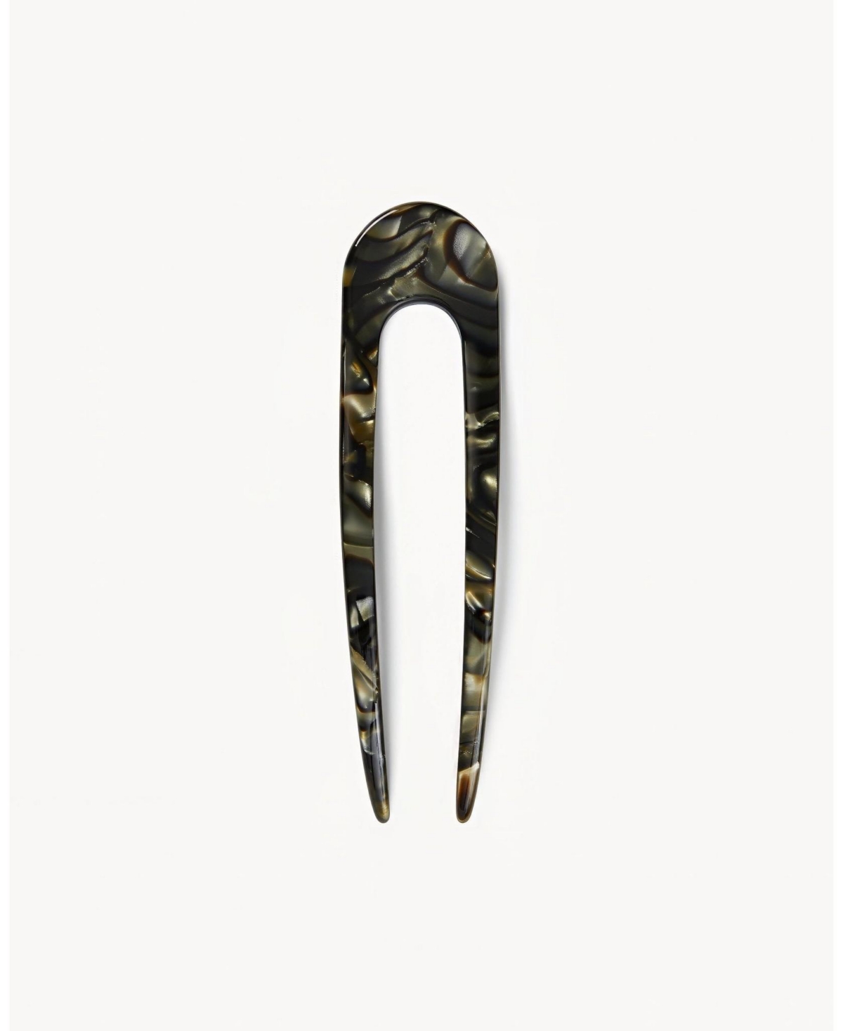 Click here for Machete French Hair Pin in Midnight Horn - Midnigh... prices