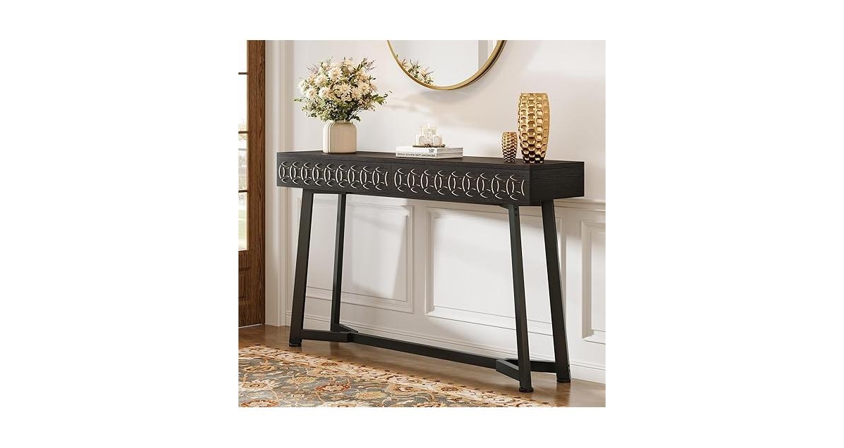 Click here for Tribesigns 55-Inch Modern Console Table  Black Ent... prices
