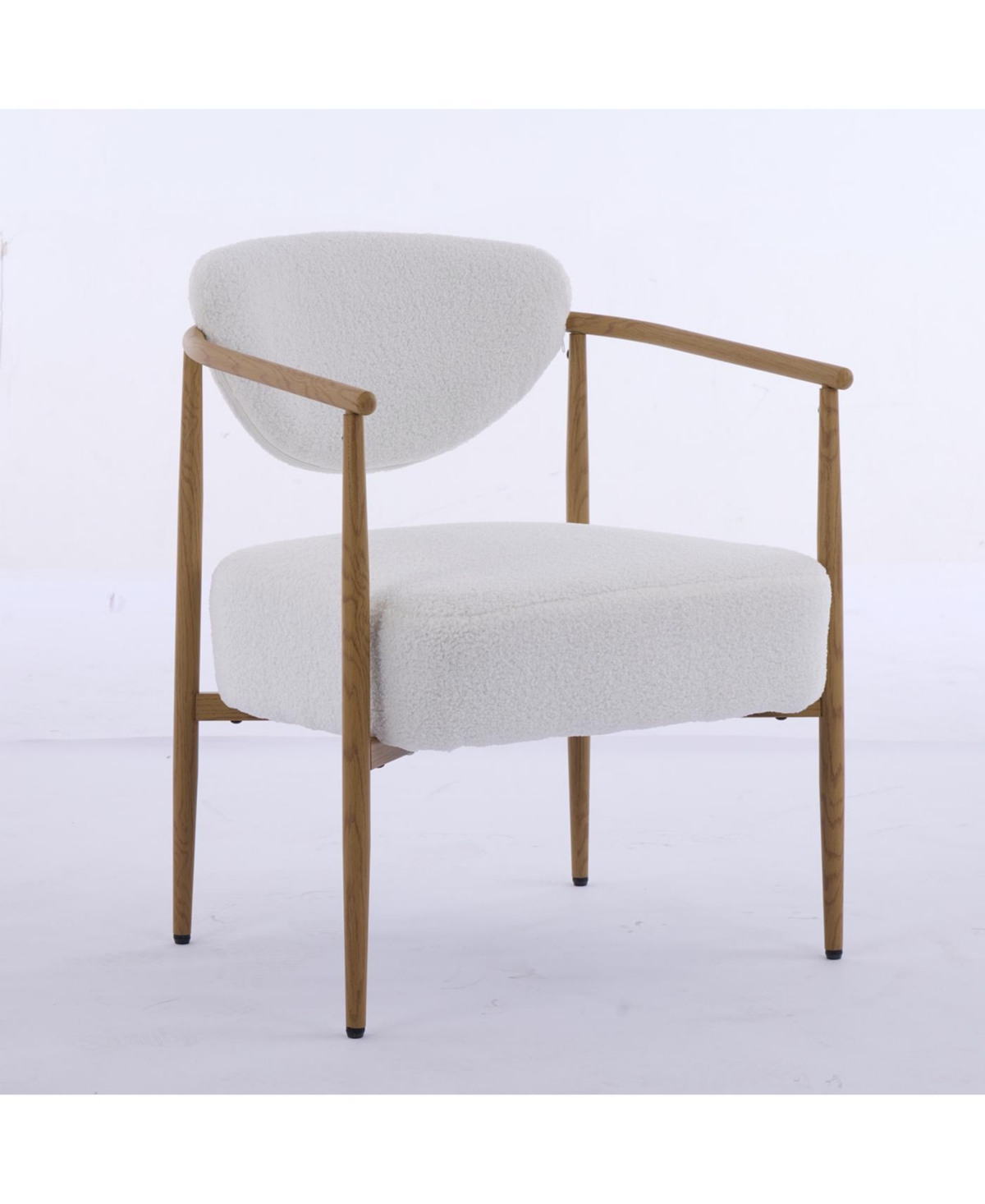 Click here for Streamdale Furniture White teddy velvet dining cha... prices