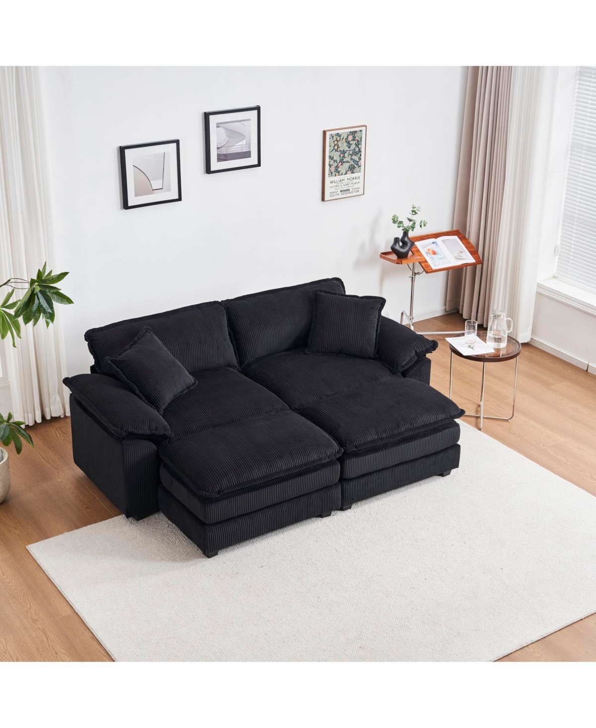 Click here for Streamdale Furniture Corduroy 2-Seat Sofa with Pil... prices