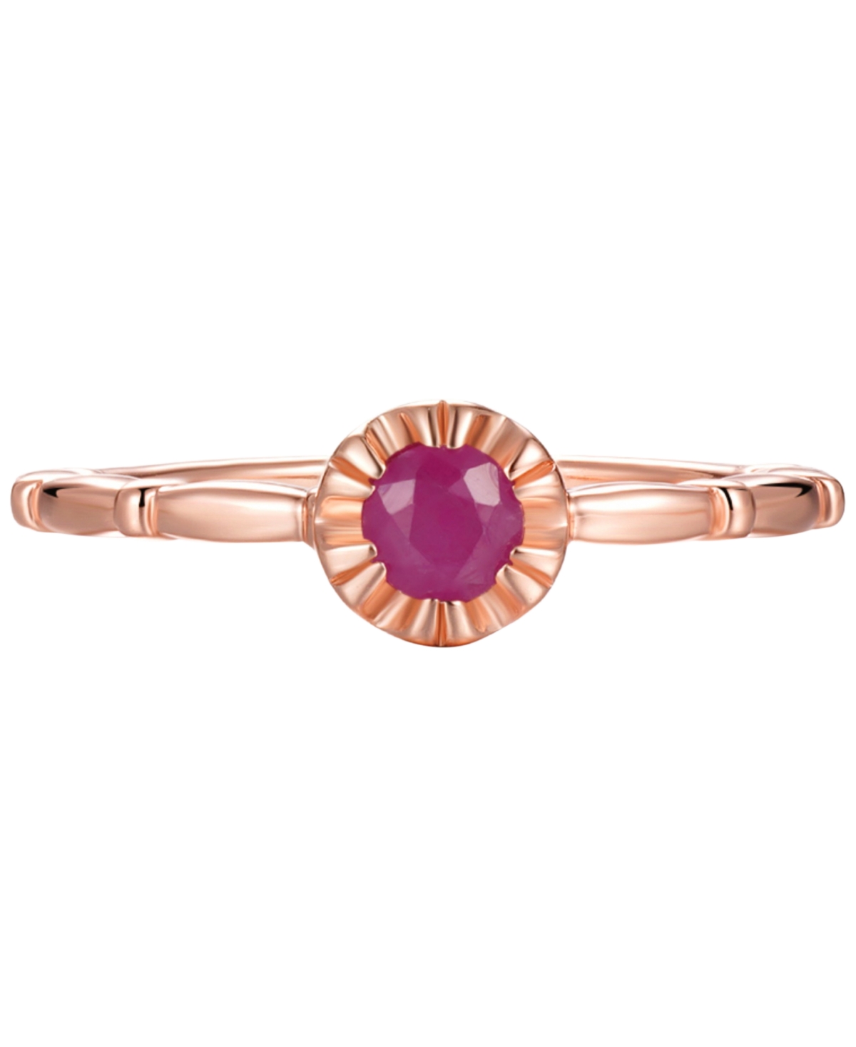 Click here for Macys Ruby Ring (2/5 ct. t.w.) in Rose Gold Plated... prices