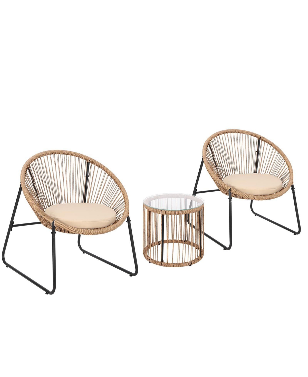 Click here for Gaomon 3-Piece Outdoor Bistro Set  Acapulco Chairs... prices