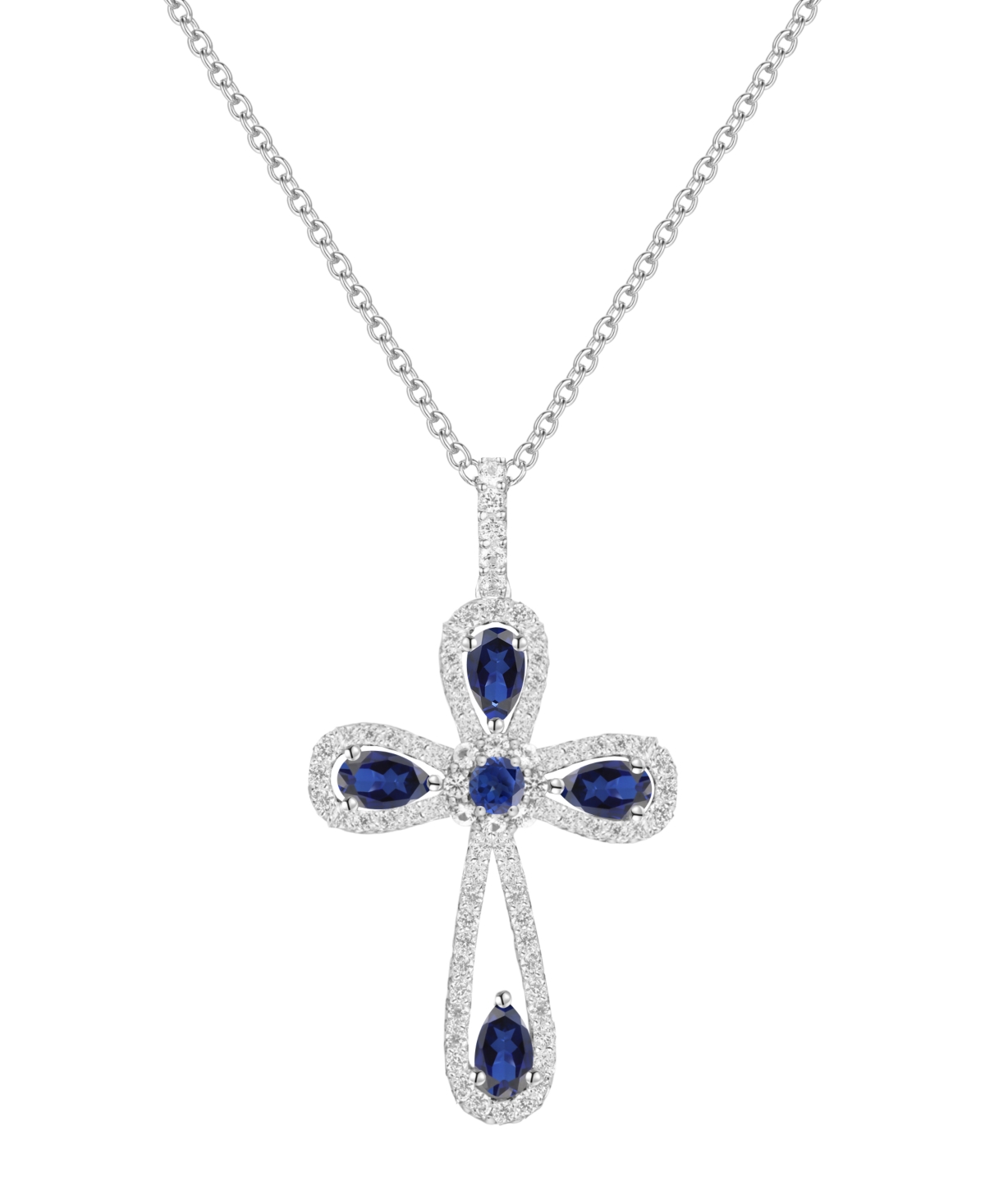 Click here for Macys Lab Grown Sapphire (1-1/2 ct. t.w.) Pendant... prices