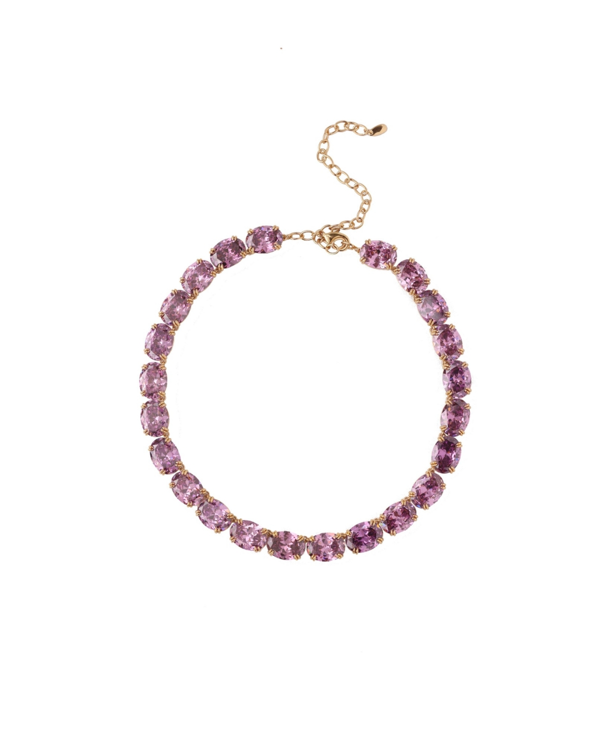 Click here for Retro Chic Grape Glow Necklace - Purple  gold prices
