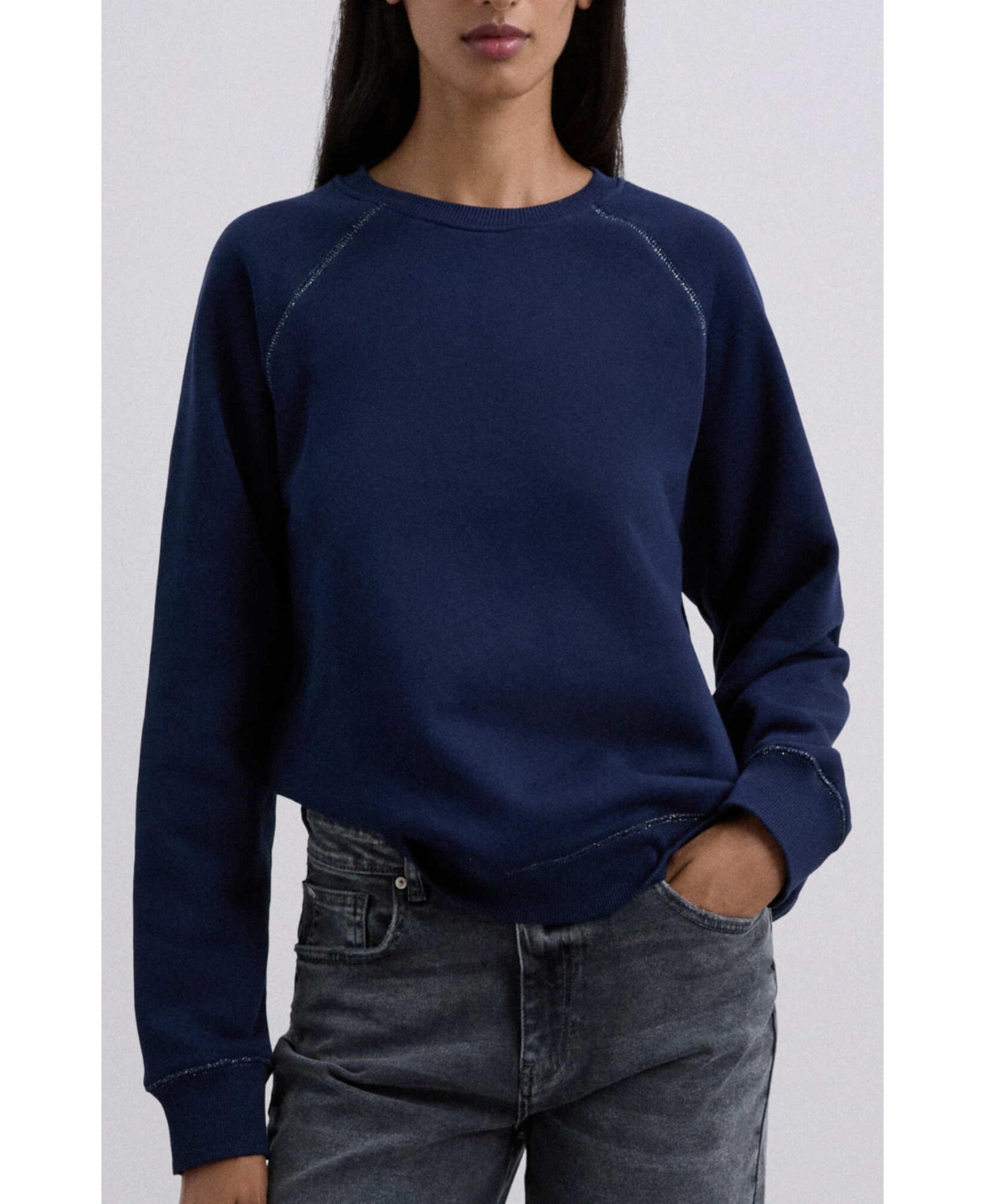Click here for Scalpers Womens Verticallogo Sweater - Navy prices