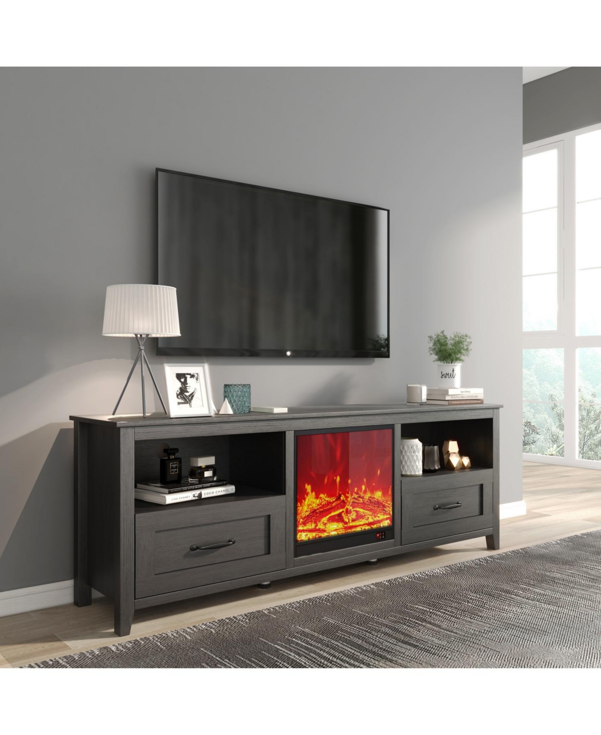 Click here for Streamdale Furniture Streamdale 70" Black Tv... prices