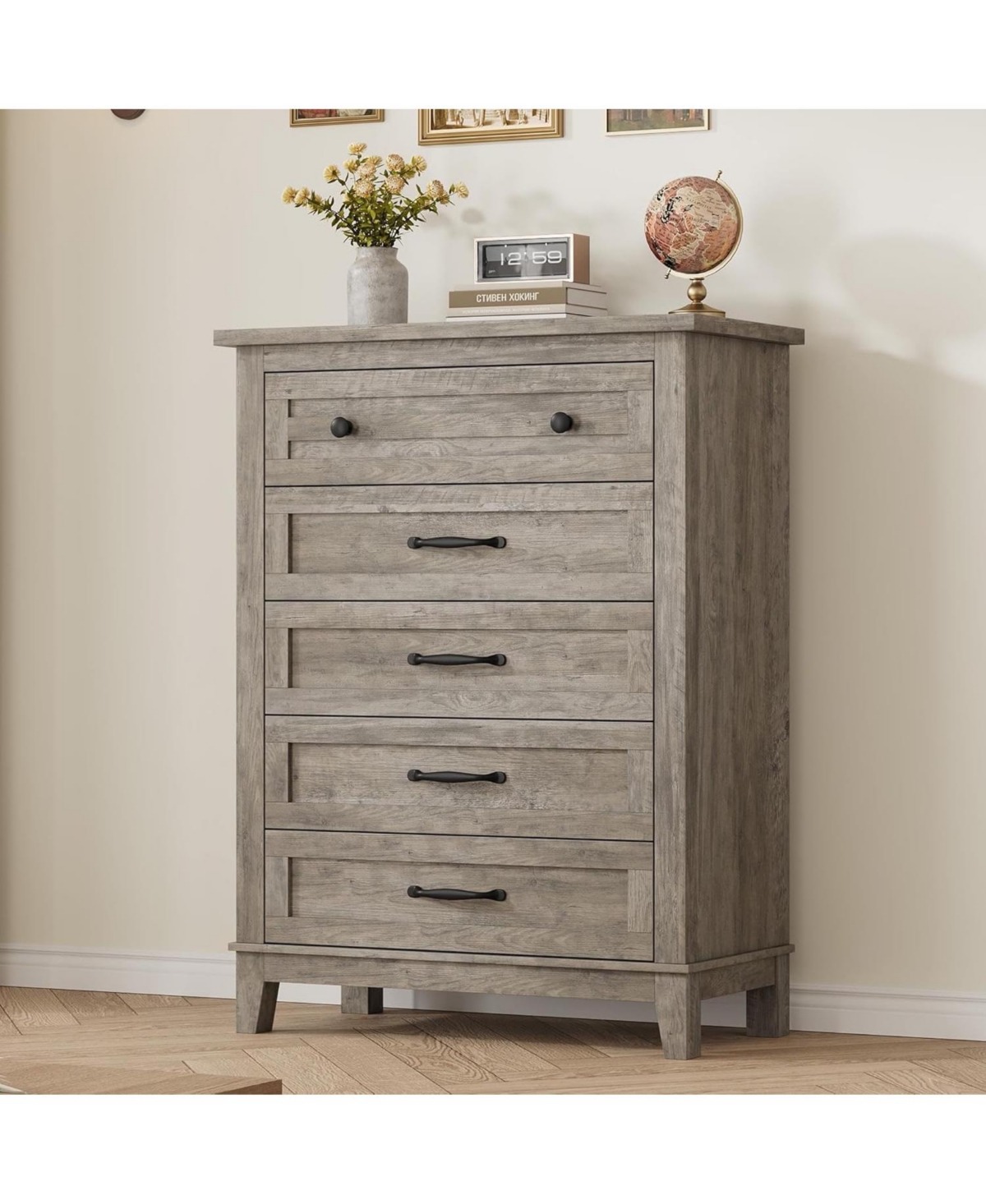 Click here for Gaomon 41.3 Tall 5-Drawer Dresser  Freestanding Wo... prices