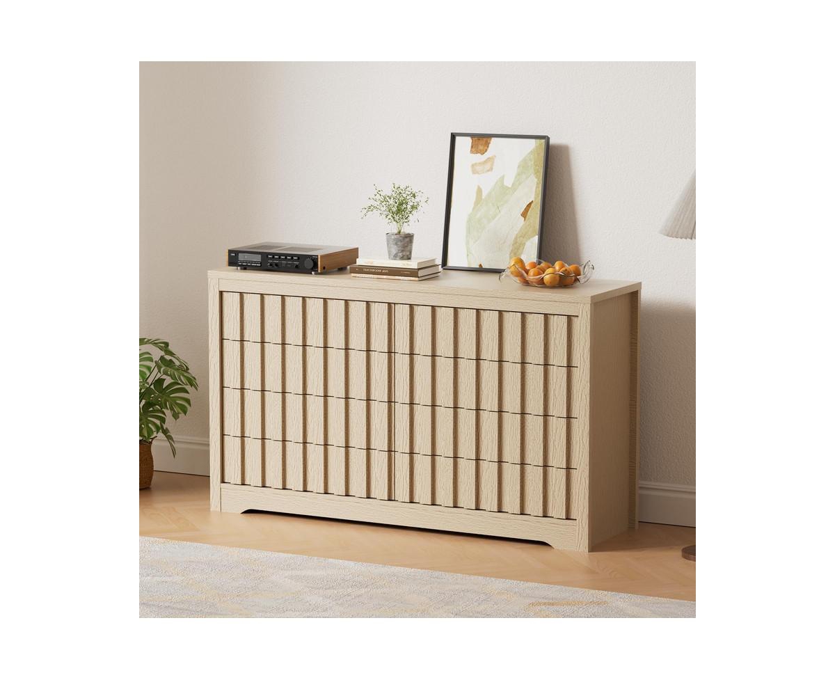 Click here for gaomon Fluted Dresser for Bedroom with 8 Drawers prices