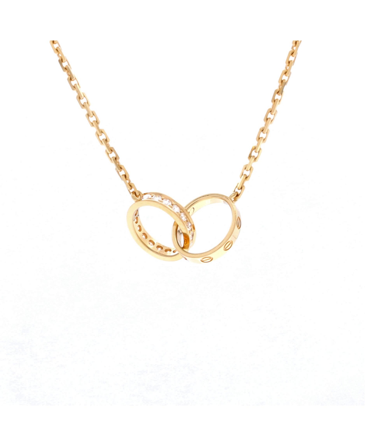 Click here for Pre-Owned Cartier Love Interlocking Necklace - 18k... prices
