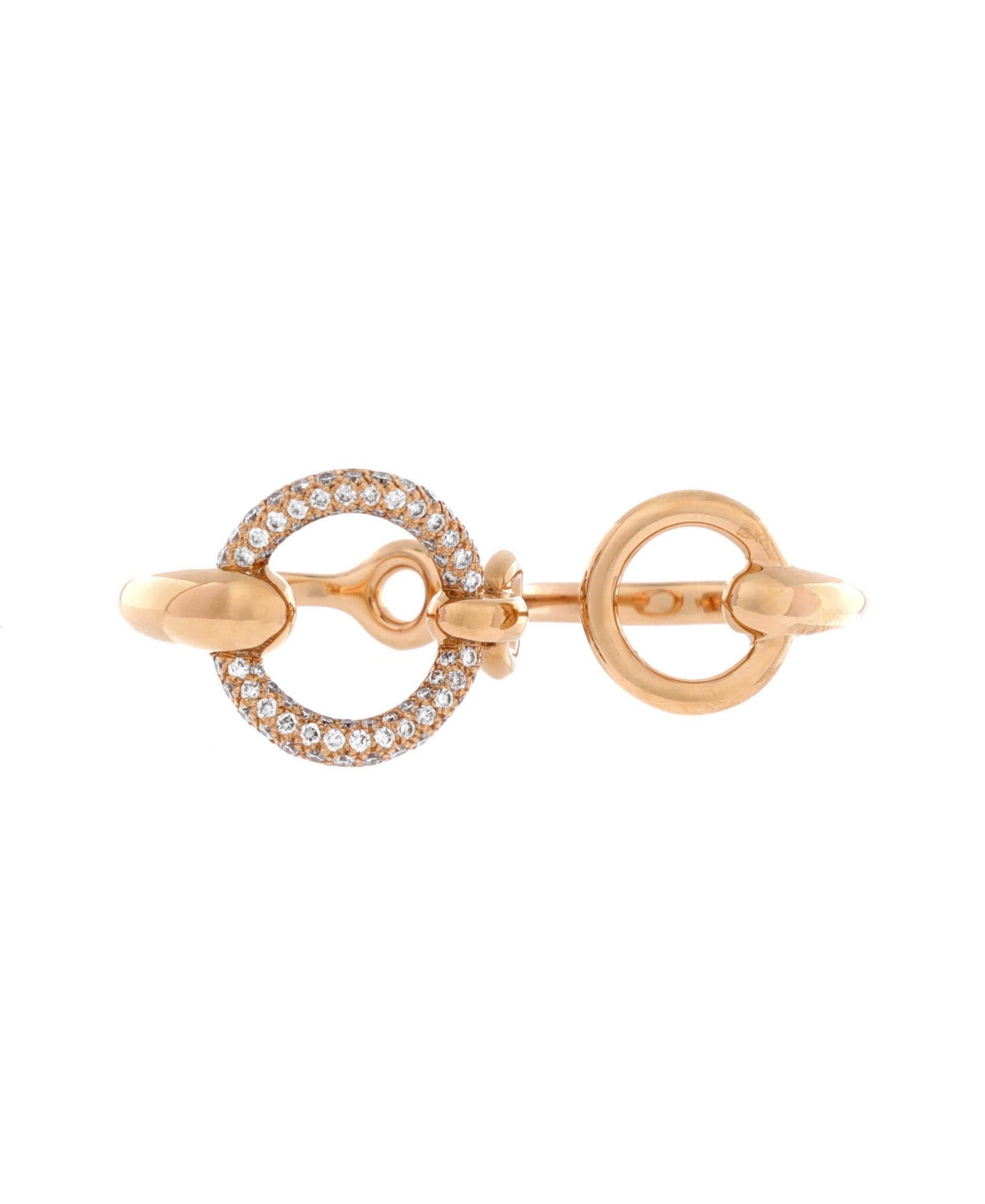 Click here for Pre-Owned HERMES Filet dOr Double Ring - 18k rose... prices