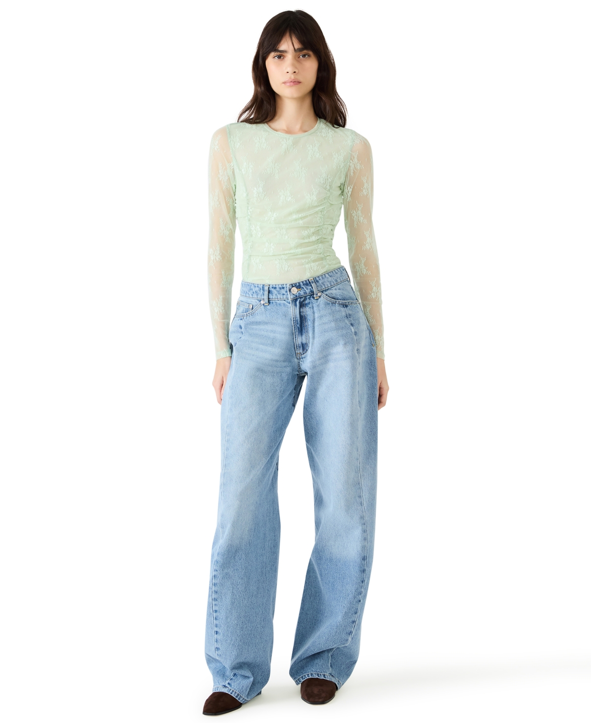 Click here for Steve Madden Womens Rori Baggy Jeans - Chloe Wash prices