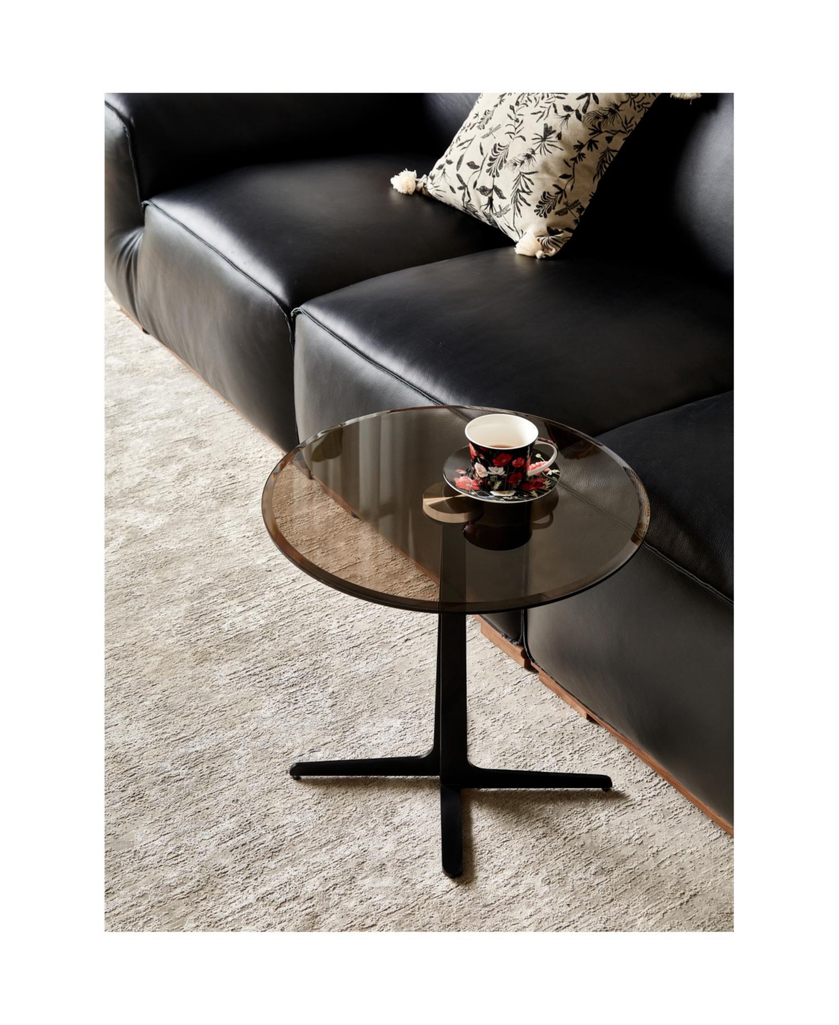 Click here for Streamdale Furniture Modern Round Glass Top End Ta... prices