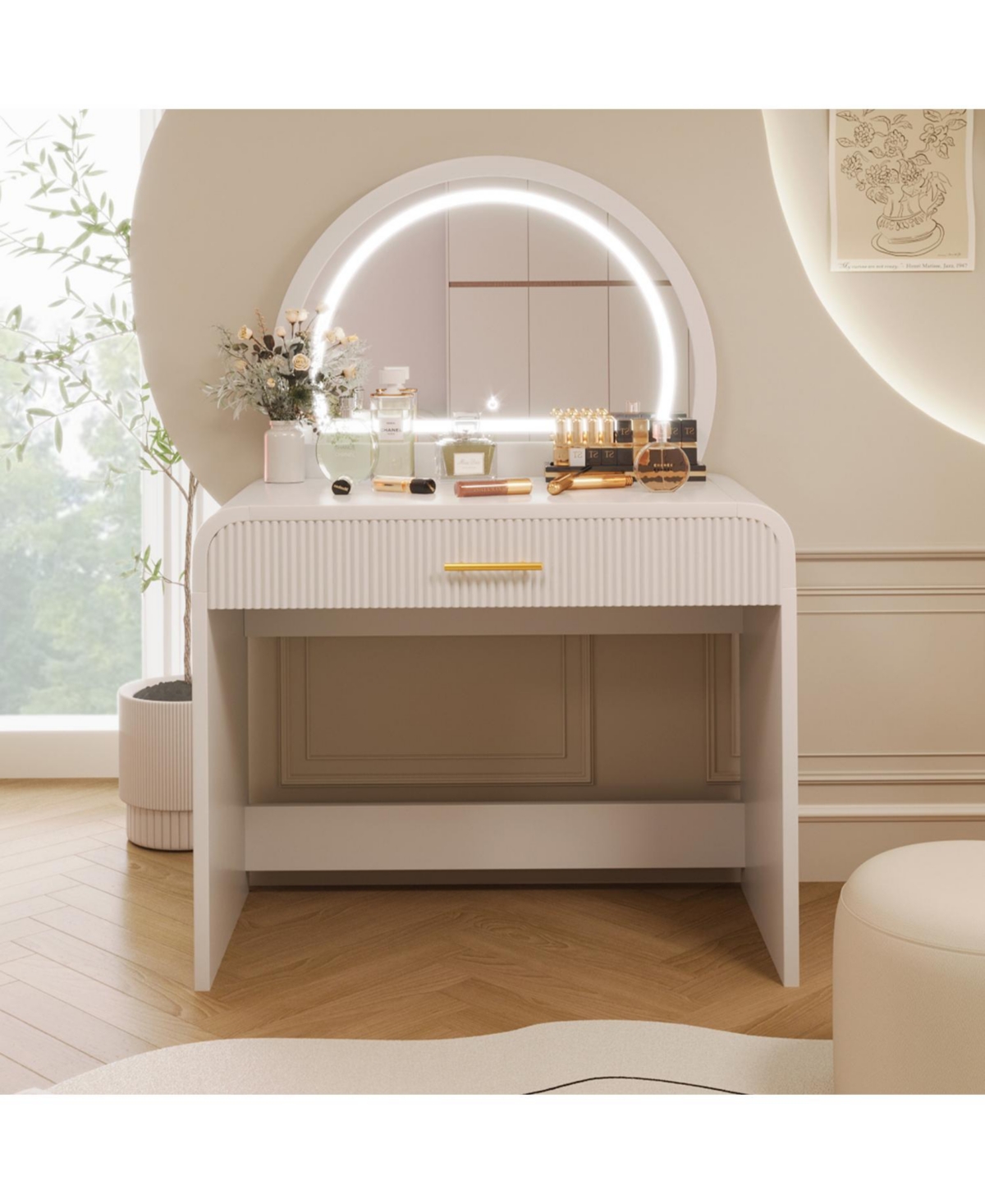 Click here for Streamdale 39" Lighted Mirror Vanity Table wi... prices