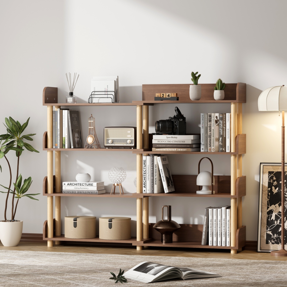 Click here for Streamdale Furniture 4-Tier Rotatable Bookcase  Wo... prices