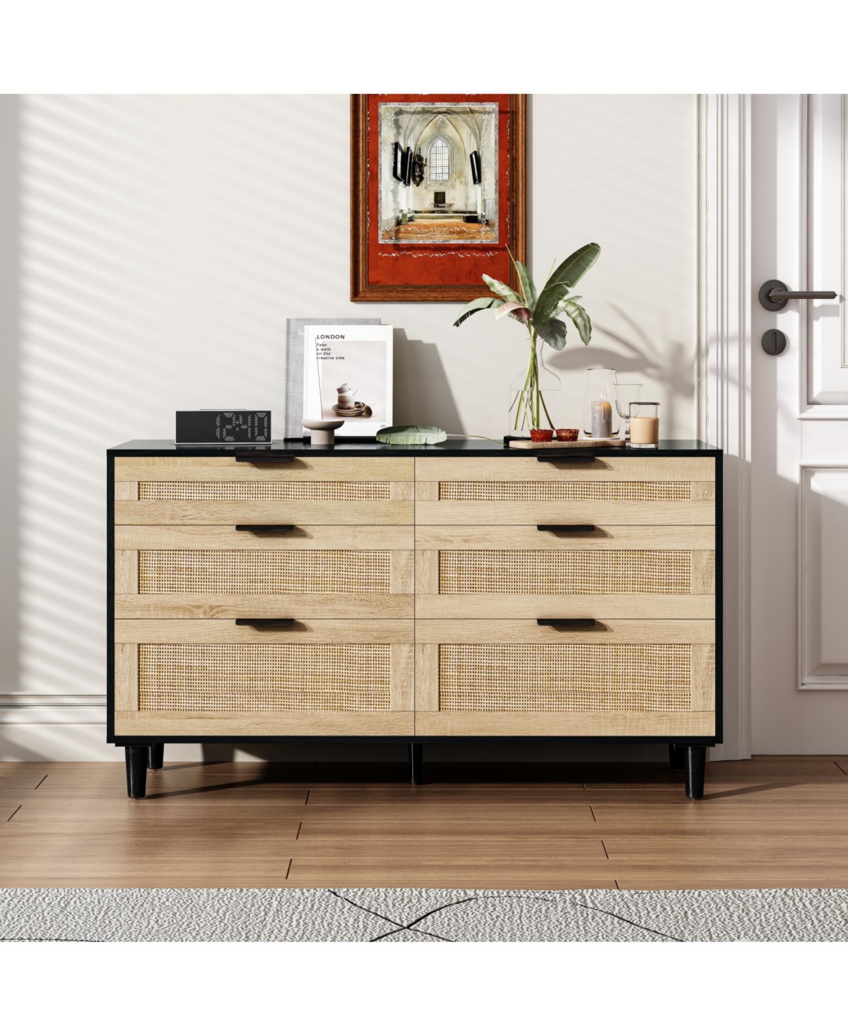 Click here for Streamdale Furniture 51" Rattan Dresser  6 Dr... prices