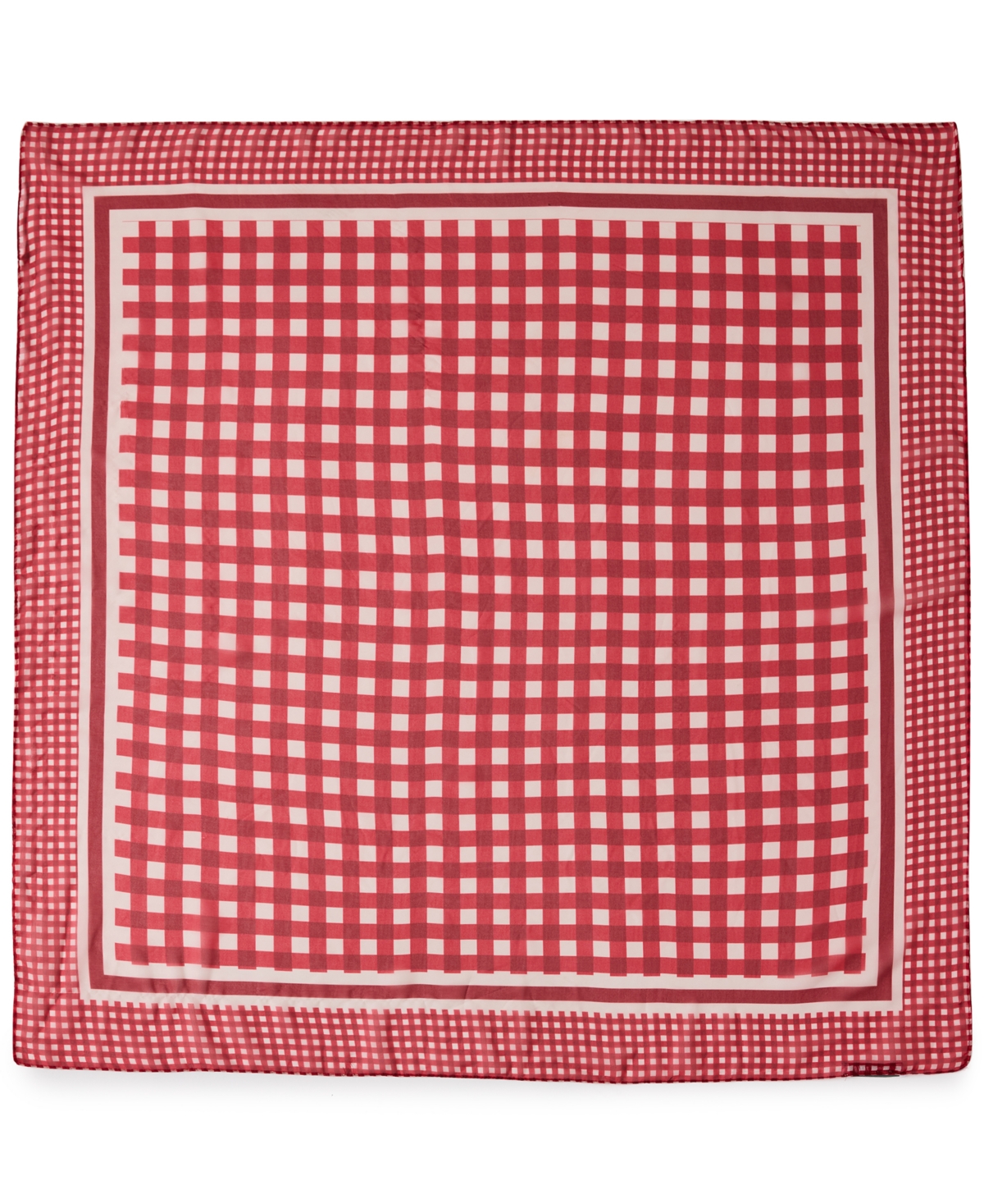 Click here for Steve Madden Gingham Square Scarf - Red Multi prices