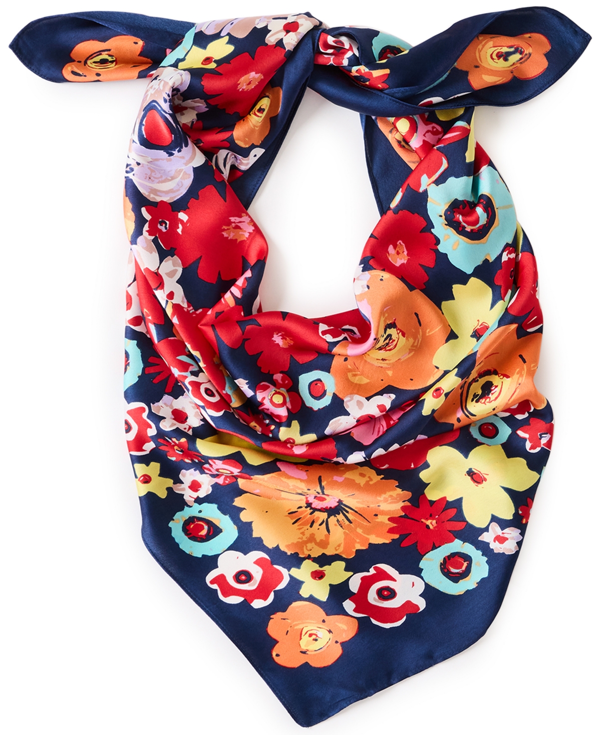 Click here for Steve Madden Millefiori Square Scarf - Navy Multi prices