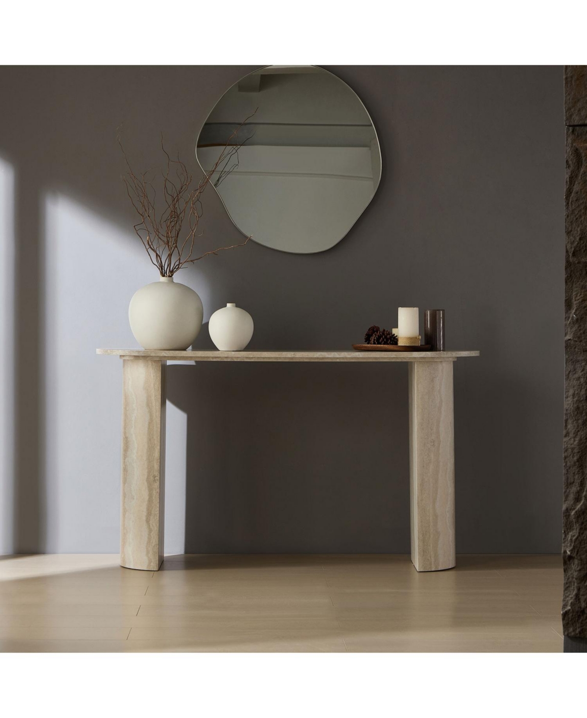 Click here for Streamdale Furniture Faux Marble Console Table - M... prices