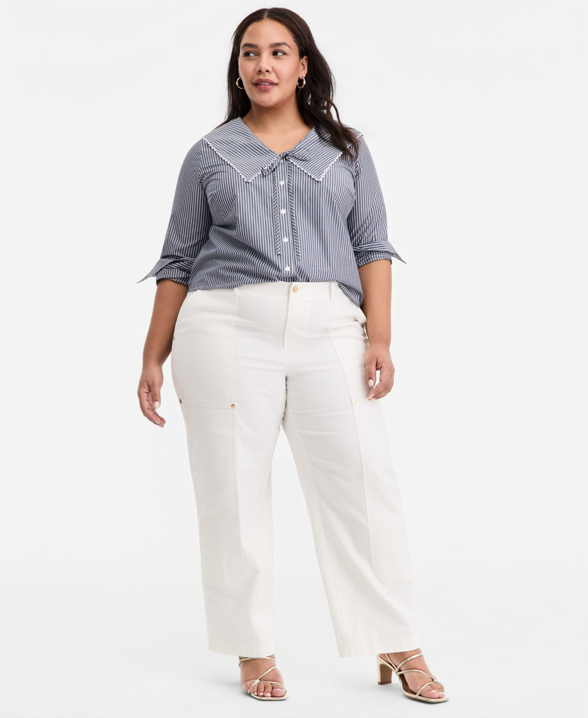 Click here for On 34th Trendy Plus Size High Rise Utility Straigh... prices