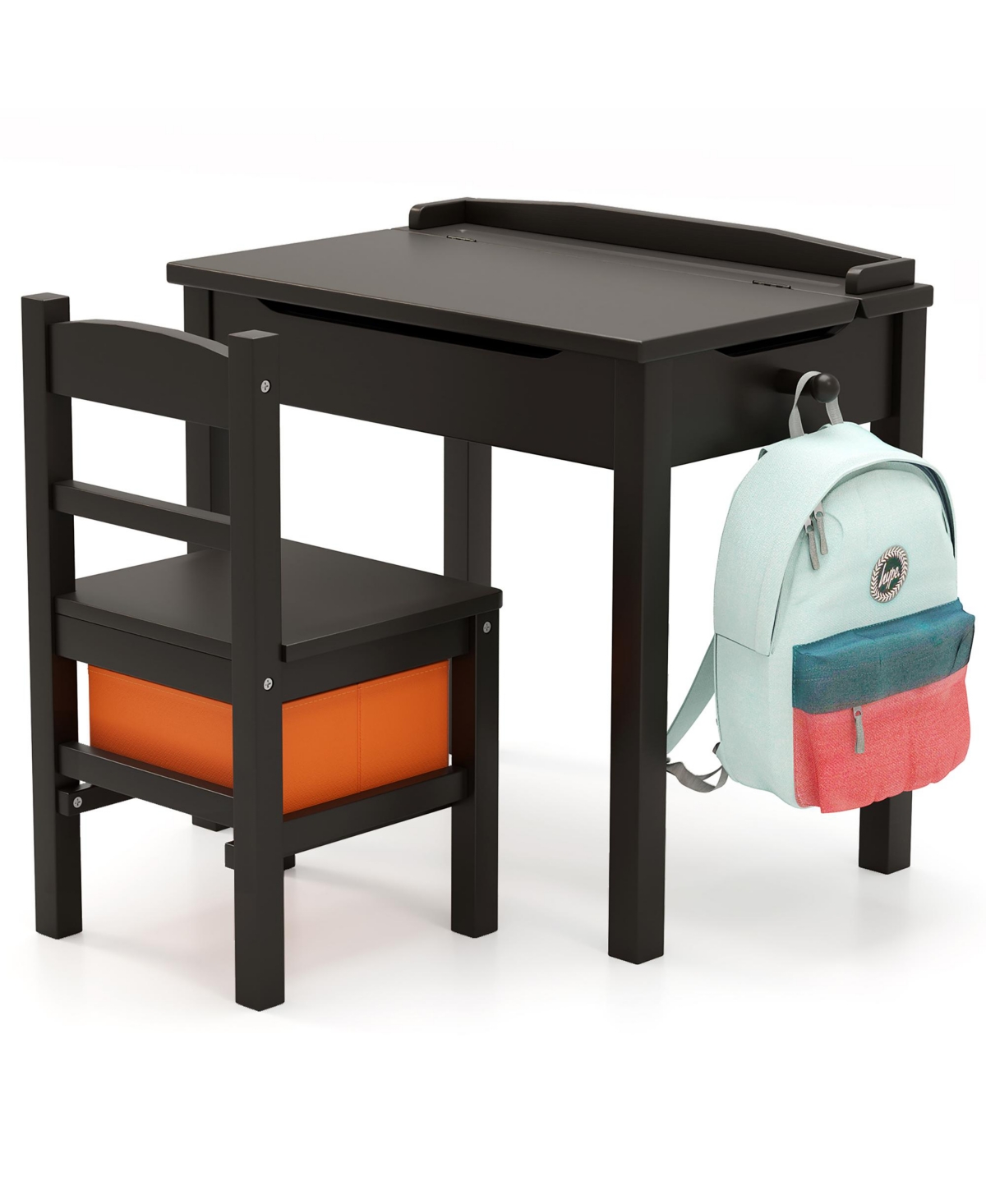 Click here for Gymax Kids Table and Chair Set Wood Activity Study... prices