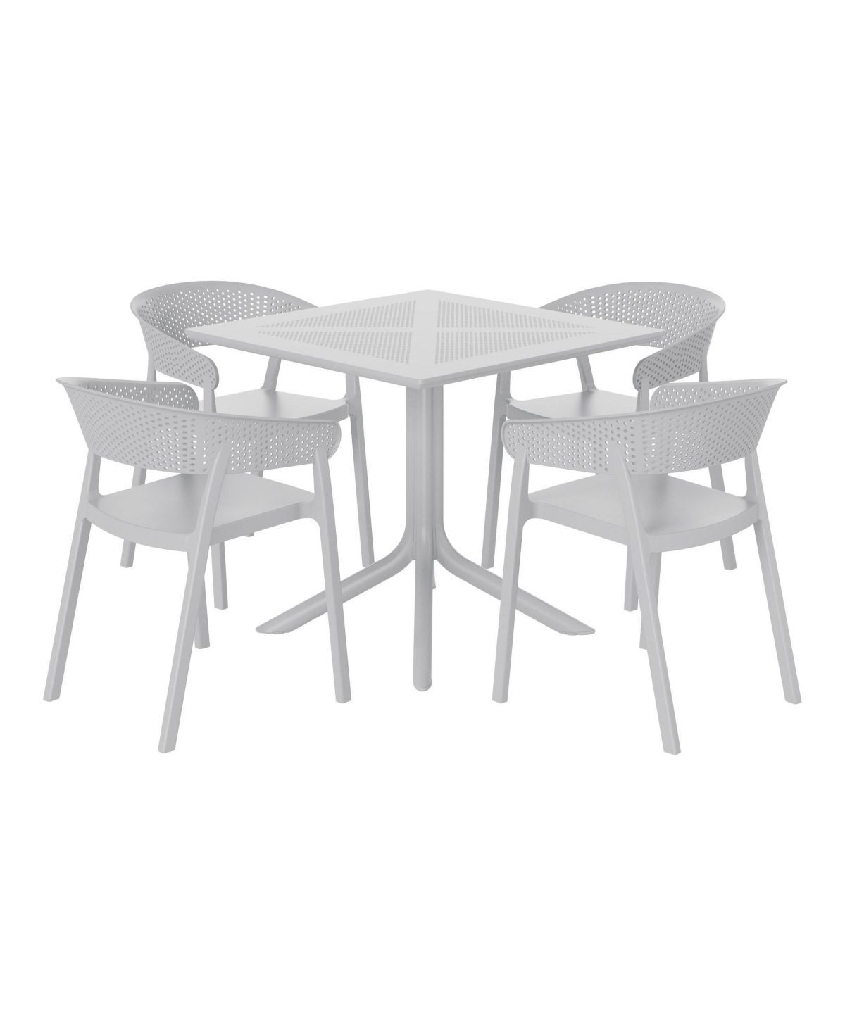 Click here for 5-Piece Modern Patio Square Dining Table Set with... prices