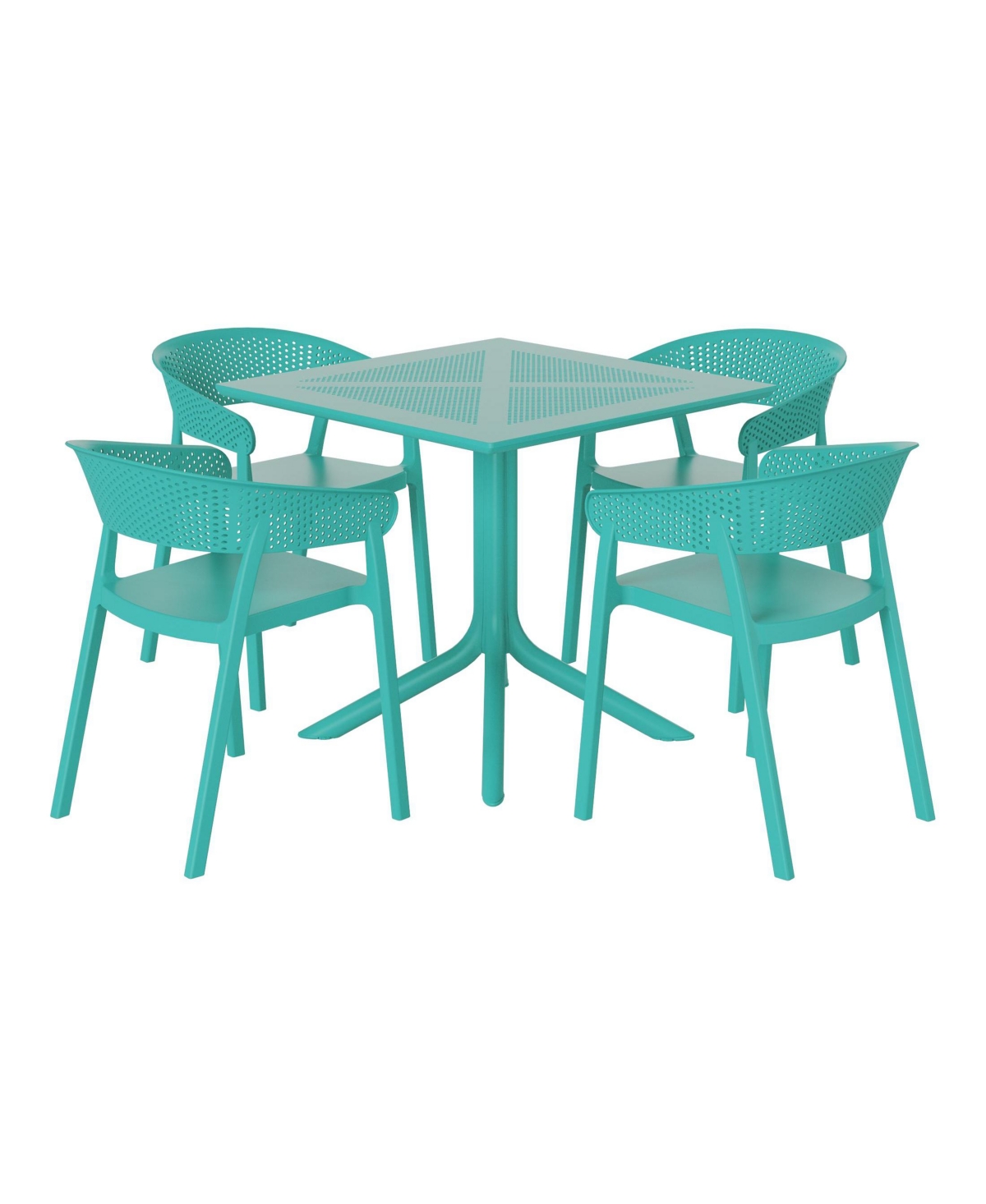 Click here for 5-Piece Modern Patio Square Dining Table Set with... prices