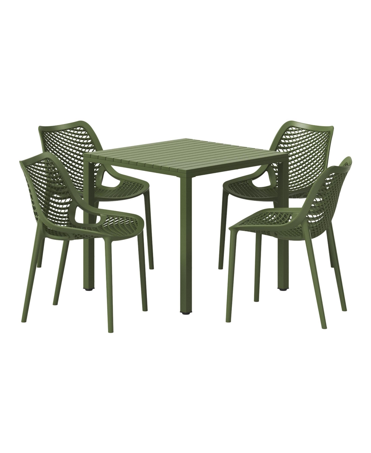 Click here for 5-Piece Outdoor Patio Metal Frame Dining Table Set... prices