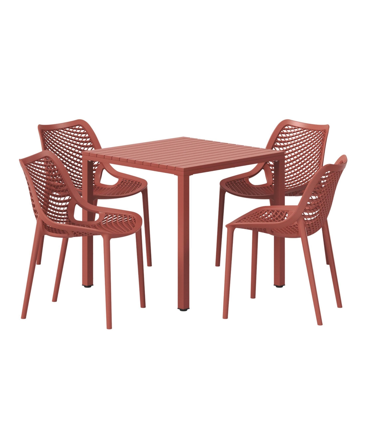 Click here for 5-Piece Outdoor Patio Metal Frame Dining Table Set... prices
