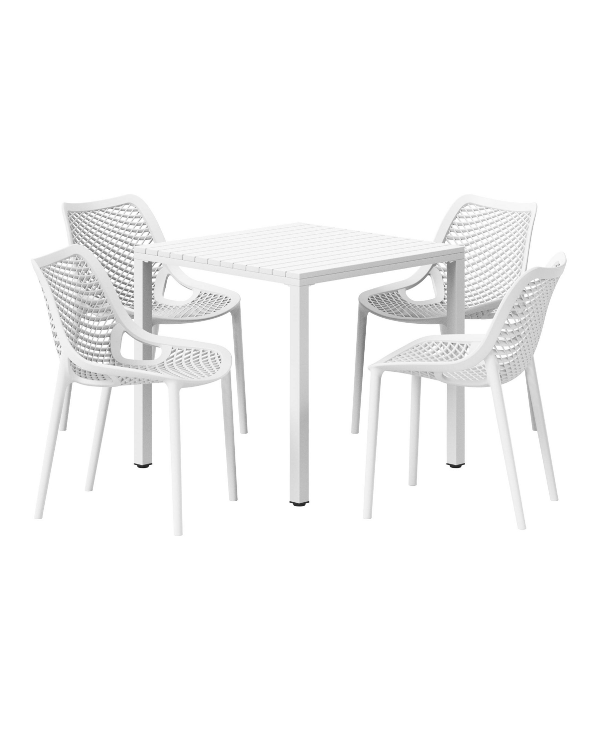 Click here for 5-Piece Outdoor Patio Metal Frame Dining Table Set... prices