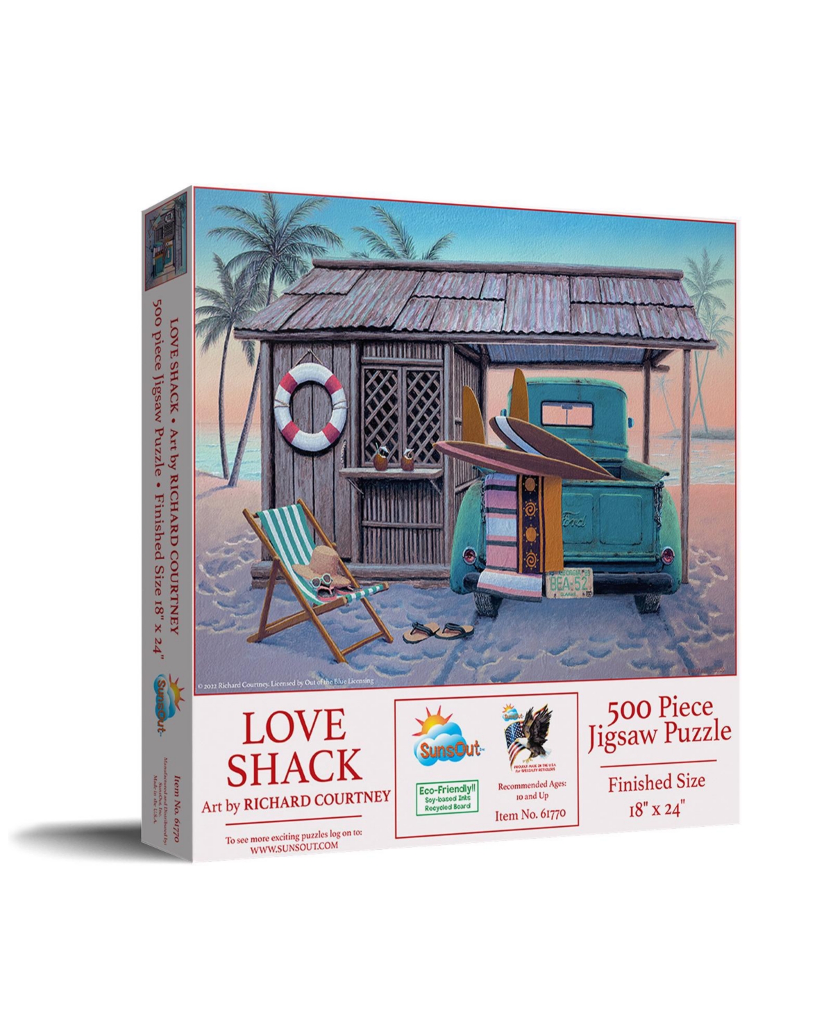 Click here for SunsOut Love Shack 500 piece Jigsaw Puzzle for Adu... prices