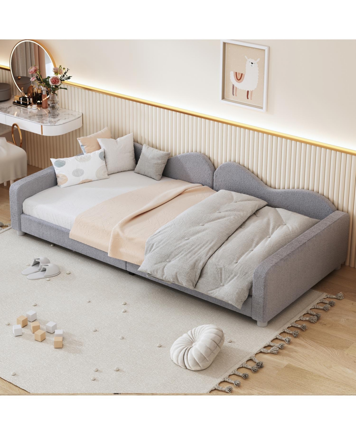 Click here for Streamdale Twin size Upholstered Daybed  Sherpa Fa... prices