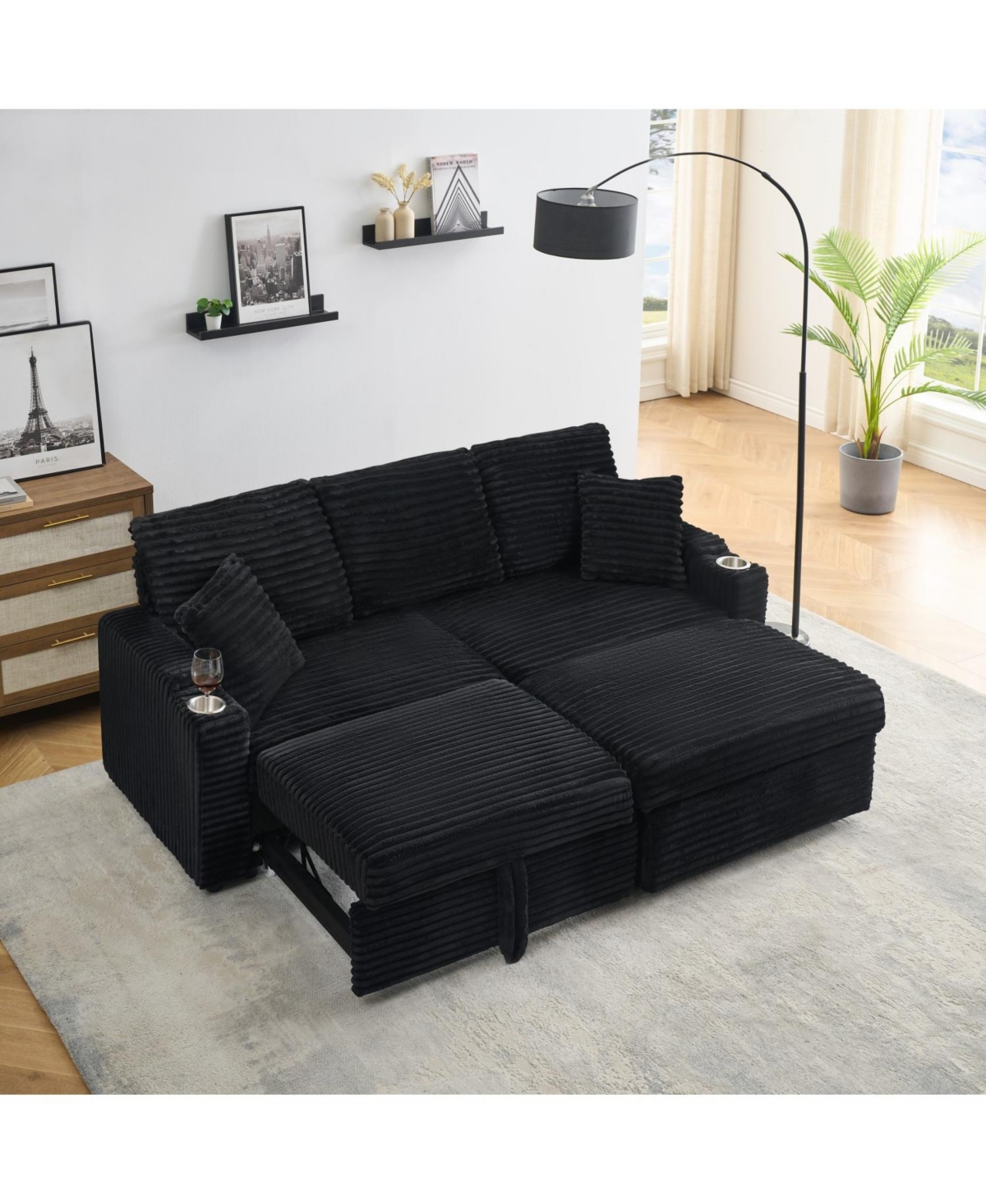 Click here for Streamdale Furniture 80" Corduroy Sofa with R... prices