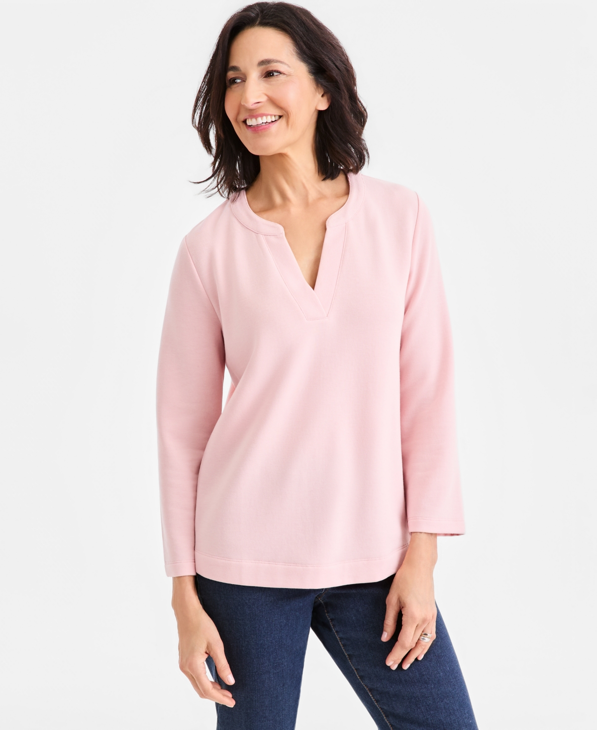 Click here for Style & Co Womens Luxsoft Fleece Sweatshirt  Macys... prices