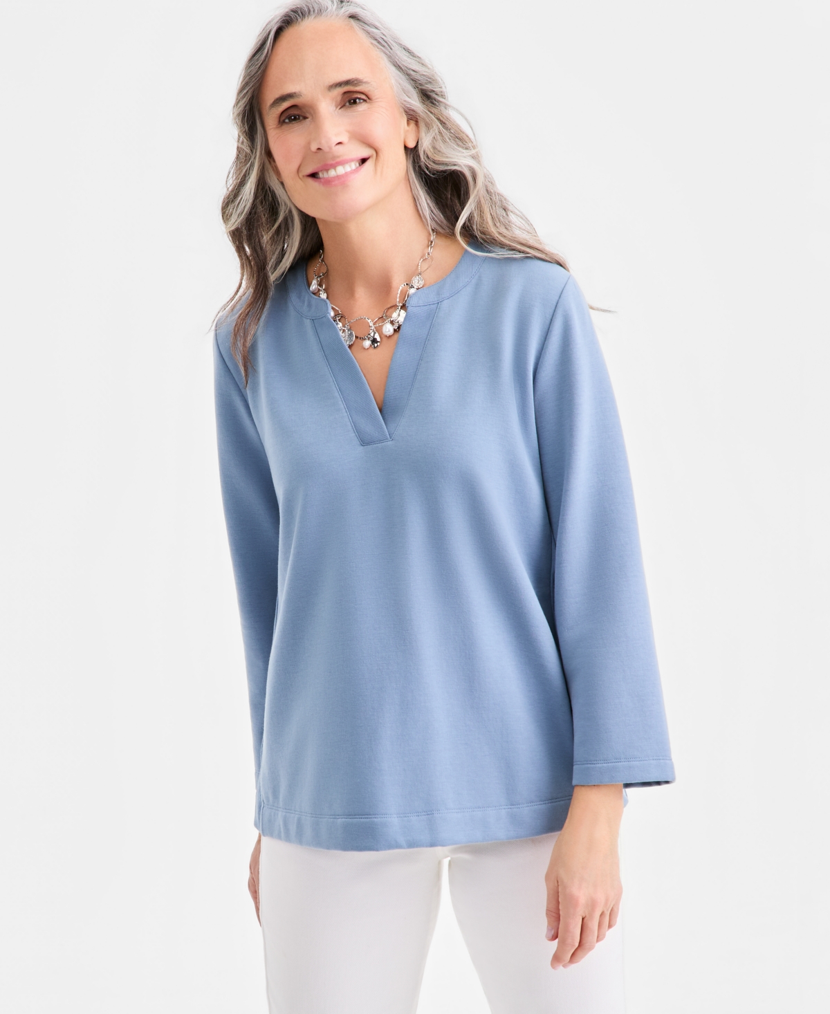 Click here for Style & Co Womens Luxsoft Fleece Sweatshirt  Macys... prices